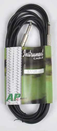 AP Audio Instrument Cable 20' - RondoMusic.com