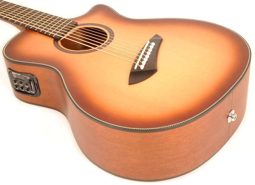 Agile Renaissance 8X Sunburst EQ 8 String Acoustic Multiscale ...