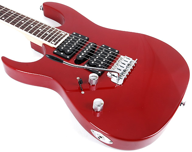 SX IB4K Red Left Handed Guitar Package at RondoMusic.com