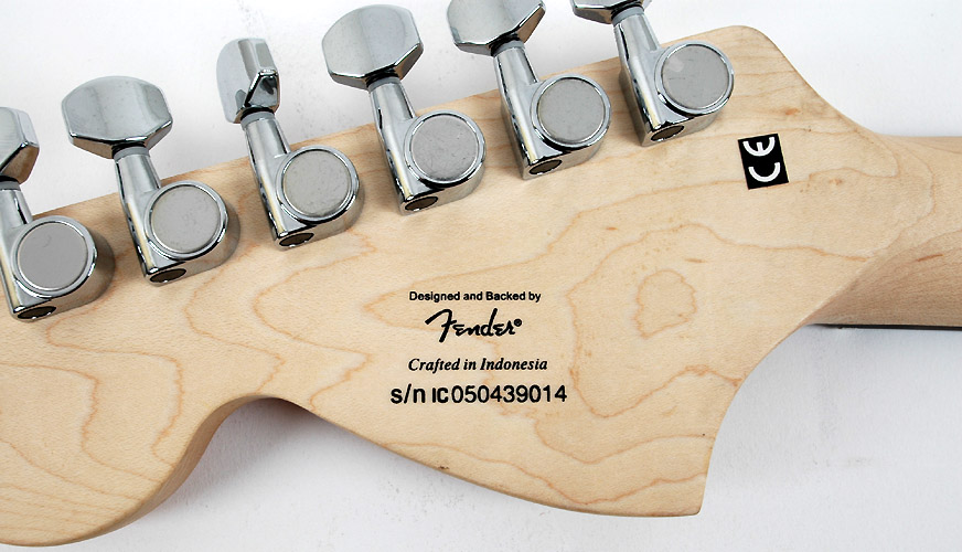 Fender Transparent Satin Strat at HomeOld