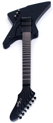 Agile Ghost Pro 7 String Black w/ Floyd Rose Tremolo at RondoMusic.com