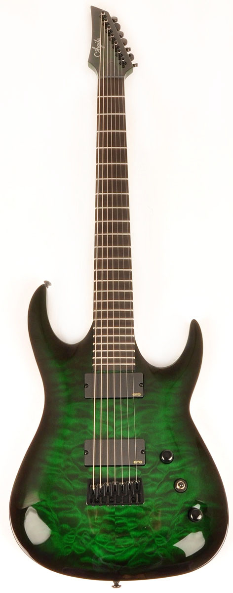 Agile Septor Elite 727 EB EMG Tribal Green - RondoMusic.com