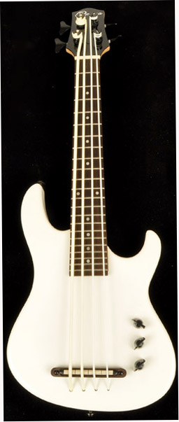 Hadean Omega Bass Uke UKBE-20 White - RondoMusic.com